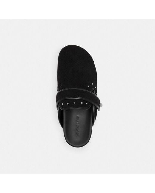 COACH Blake Clog With Rivets in Black | Lyst