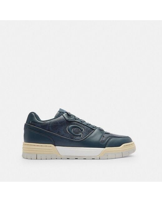 COACH Soho Sneaker With Signature Canvas in Blue | Lyst