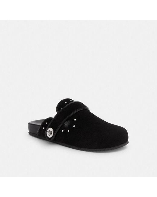 COACH Blake Clog With Rivets in Black | Lyst