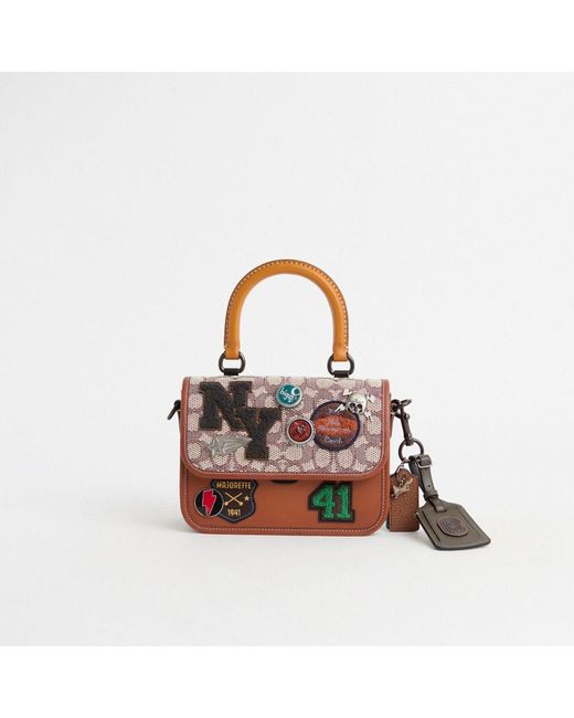 COACH Upcrafted Rogue Top Handle Bag In Signature Textile Jacquard With ...