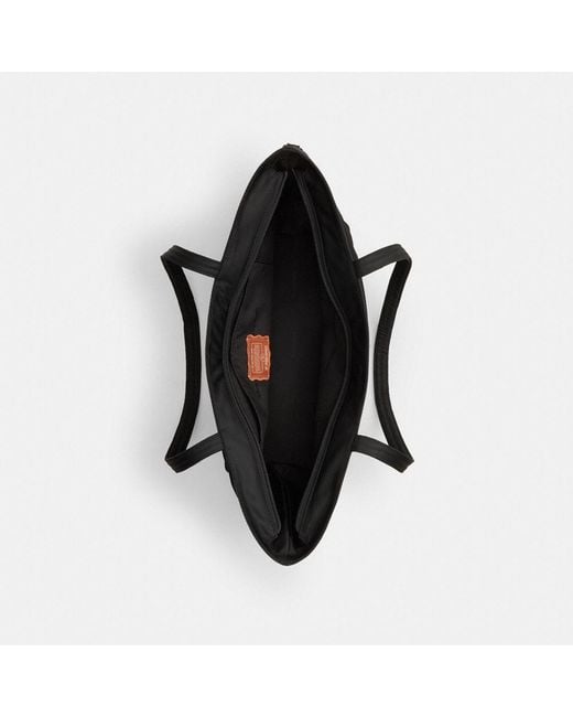 COACH Topia Loop Bow Tote Bag in Black | Lyst