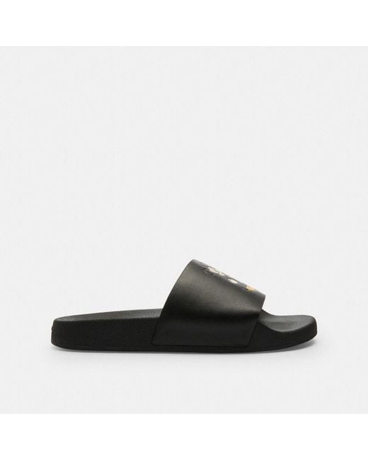 COACH Disney X Slide With Mickey Mouse in Black for Men | Lyst