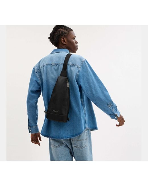 COACH Dominic Sling Pack in Black for Men | Lyst UK