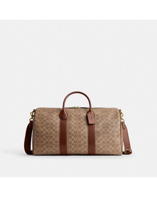 COACH Compass Bag 50 In Signature Canvas in Brown for Men | Lyst