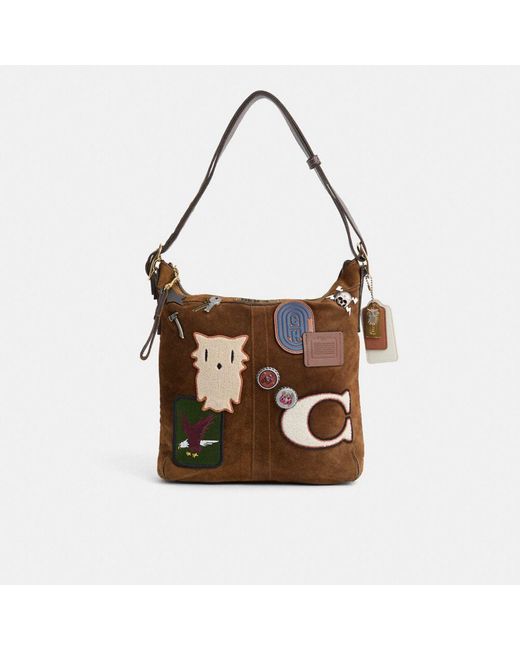 COACH Upcrafted Vintage Medium Slim Duffle Sac in Brown | Lyst