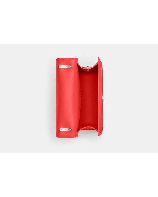 COACH Jelly Morgan Square Crossbody Bag in Red | Lyst