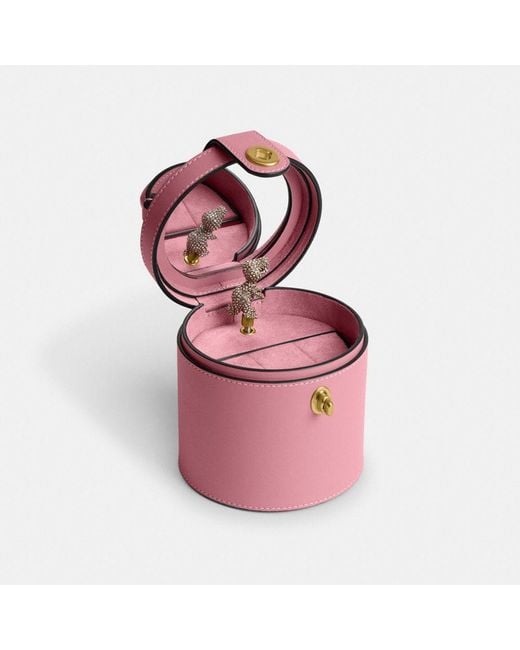 COACH Jewelry Box in Pink | Lyst