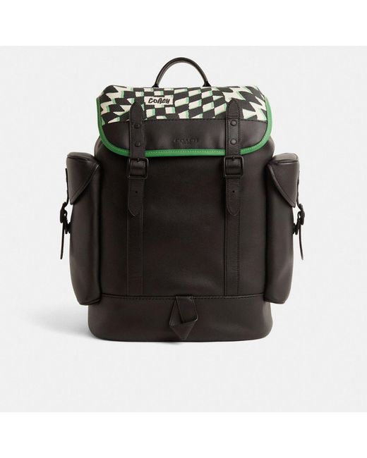 COACH Upcrafted Hitch Backpack In Glovetanned Leather in Black for Men ...