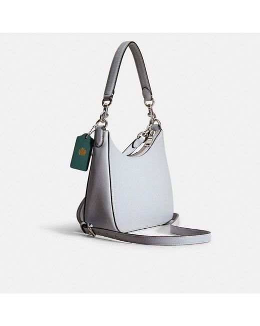 COACH Upcrafted Hobo Crossbody Bag With Signature Canvas in Gray for ...