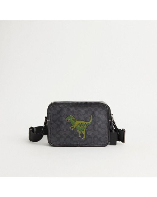 COACH Restored Charter Crossbody Bag 24 In Signature Canvas With Rexy ...