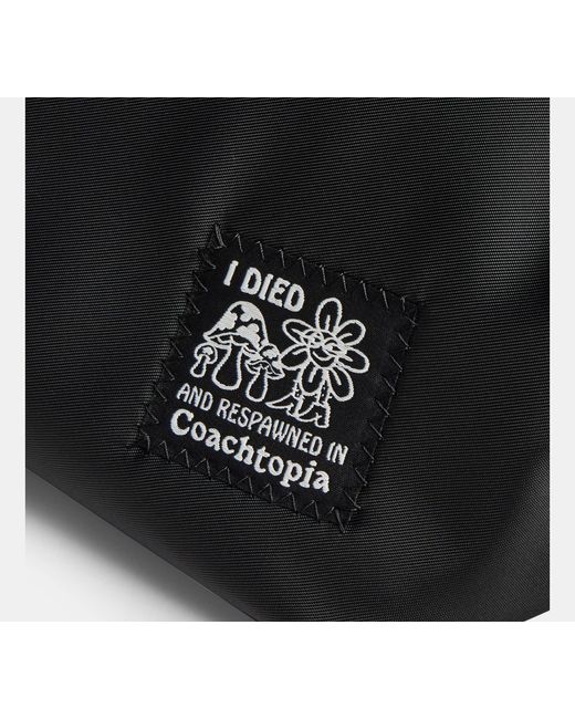 COACH Topia Loop Bow Tote Bag in Black | Lyst UK