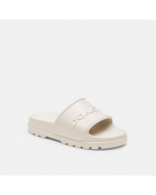 COACH Jesse Slide (Ivory) Shoes in White | Lyst