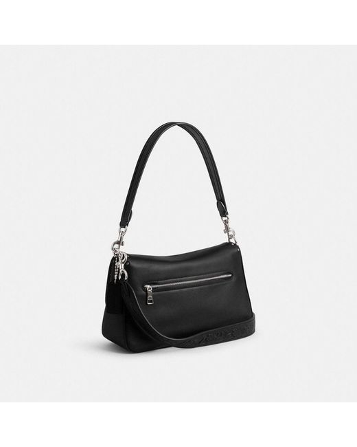 COACH Soft Tabby Shoulder Bag With Rivets in Black | Lyst