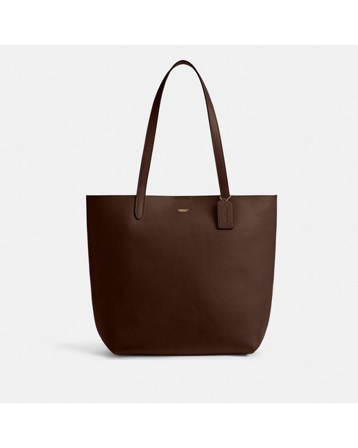 COACH Manhattan Tote in Brown | Lyst