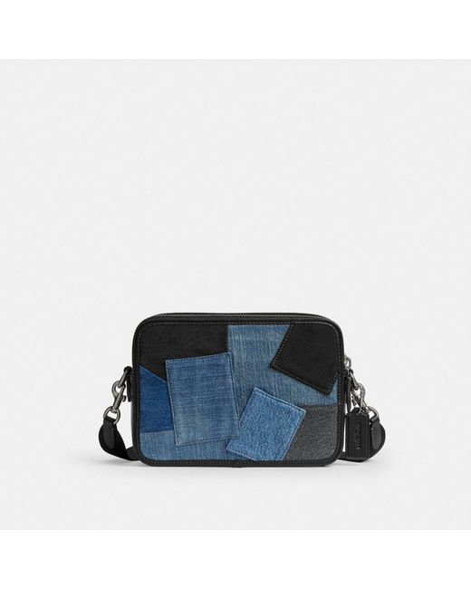 COACH Charter Crossbody Bag 24 With Patchwork in Blue for Men | Lyst
