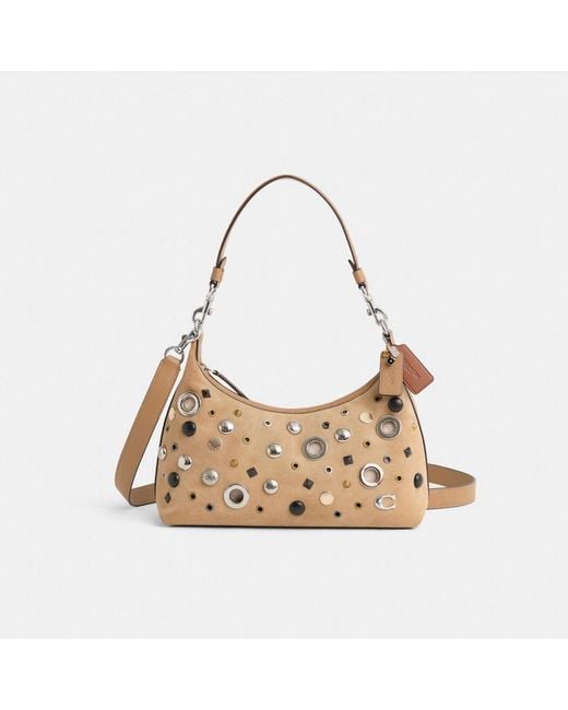 COACH Upcrafted Juliet Shoulder Bag in Natural | Lyst