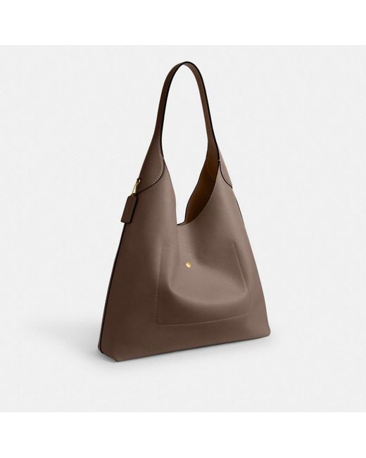 COACH Brooklyn Shoulder Bag 39 in Brown | Lyst