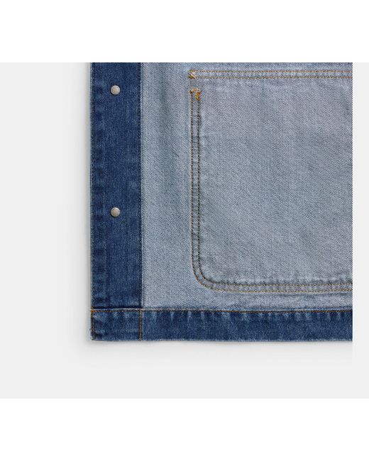 COACH Denim Chore Coat in Blue for Men | Lyst UK