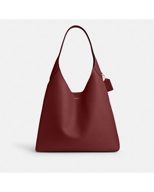 COACH Brooklyn Shoulder Bag 39 in Red | Lyst
