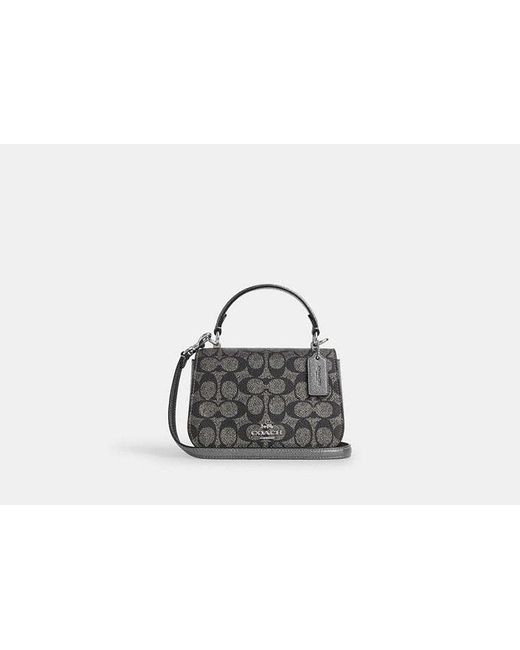 COACH Lysa Top Handle Bag in Black | Lyst