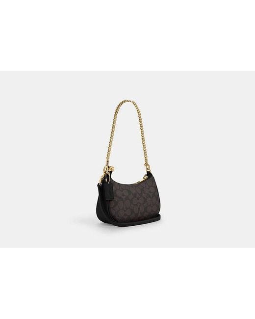 COACH Teri Mini Crossbody Bag in Black | Lyst
