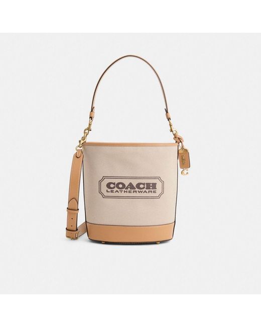 COACH Restored Dakota Bucket Bag in White | Lyst