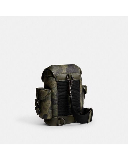COACH Hitch Backpack 13 In Signature Camo Print in Black for Men | Lyst