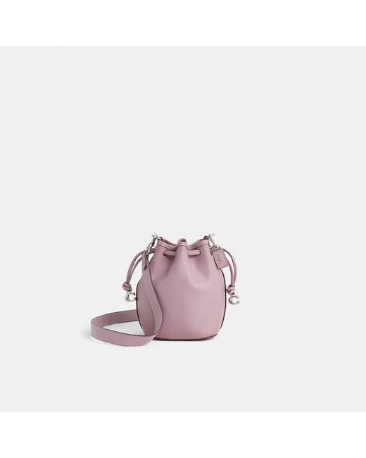 COACH Restored Camila Bucket Bag in Pink | Lyst