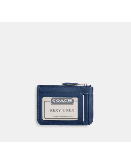 COACH Essential Mini Id Card Case In Signature Denim in Blue | Lyst UK