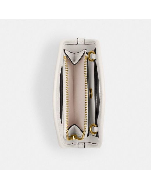 COACH Top Handle Card Case With Grommets in Natural | Lyst