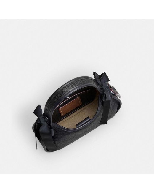 COACH Ergo Bag In Topia Leather With Bows in Black | Lyst