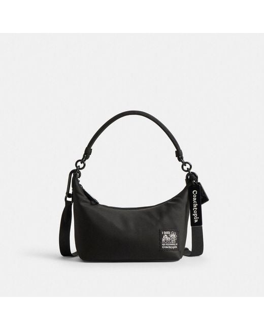 COACH Topia Loop Shoulder Bag in Black | Lyst