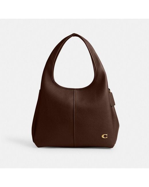 COACH Lana Shoulder Bag in Brown | Lyst