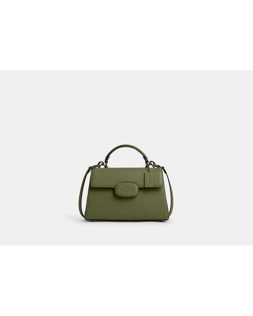 COACH Eliza Top Handle Bag in Green | Lyst UK
