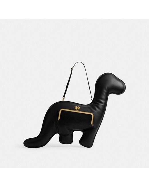 COACH Dino Kisslock Frame Bag in Black | Lyst