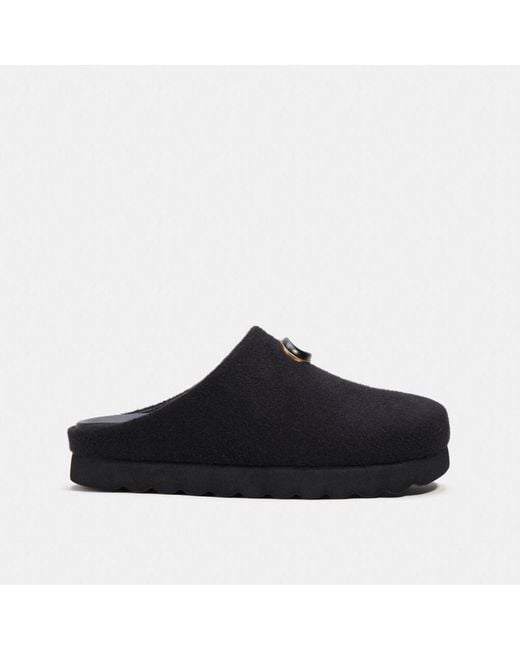 COACH Hadley Slipper in Black | Lyst