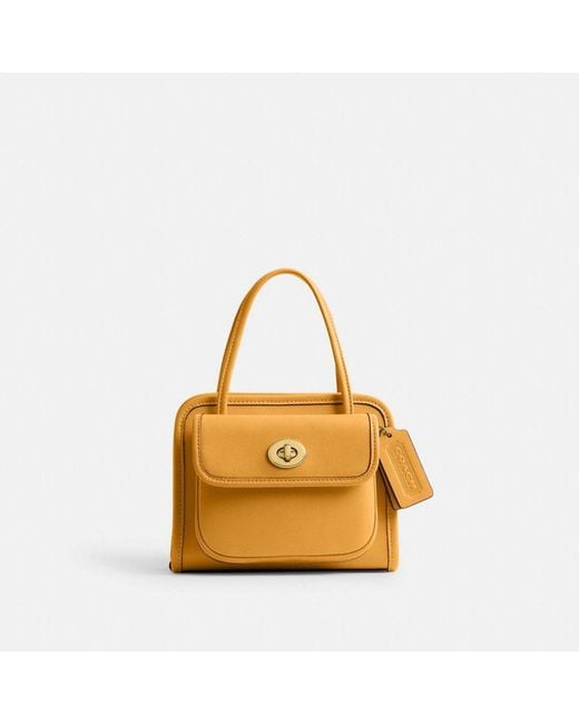 COACH Safari Bag in Yellow | Lyst