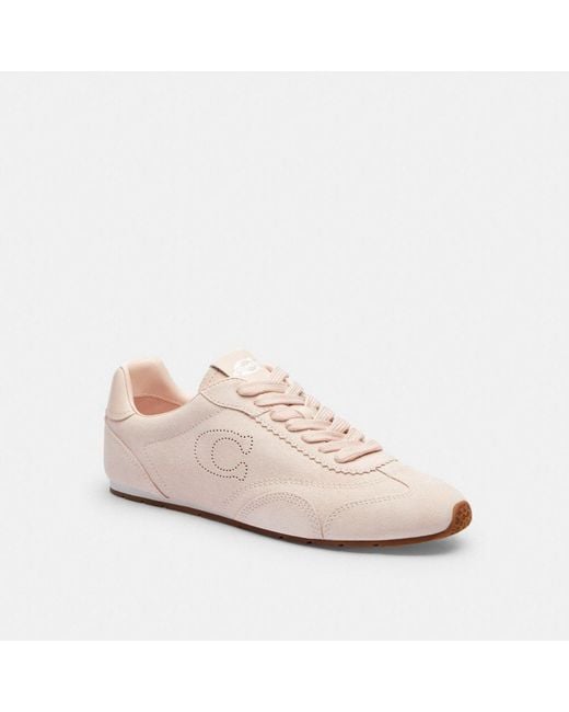 COACH Flat Sneaker in Pink | Lyst