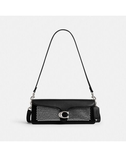 COACH Tabby Shoulder Bag 28 With Crystal in Black | Lyst