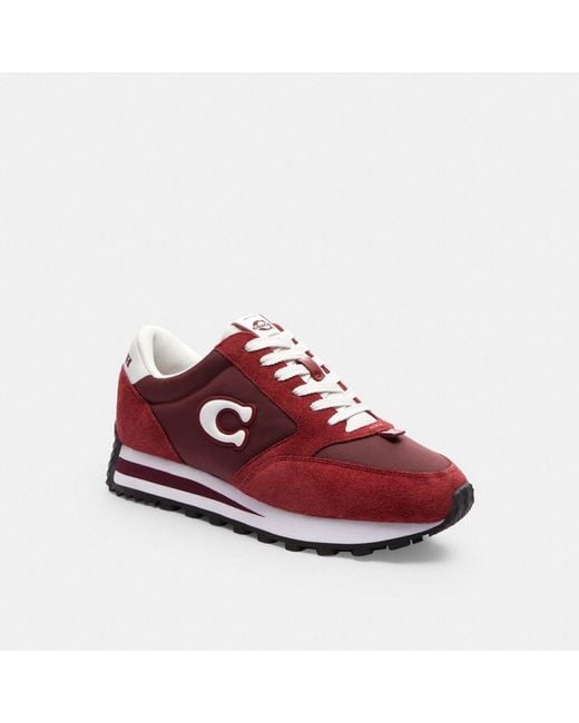 COACH Runner Sneaker in Red | Lyst