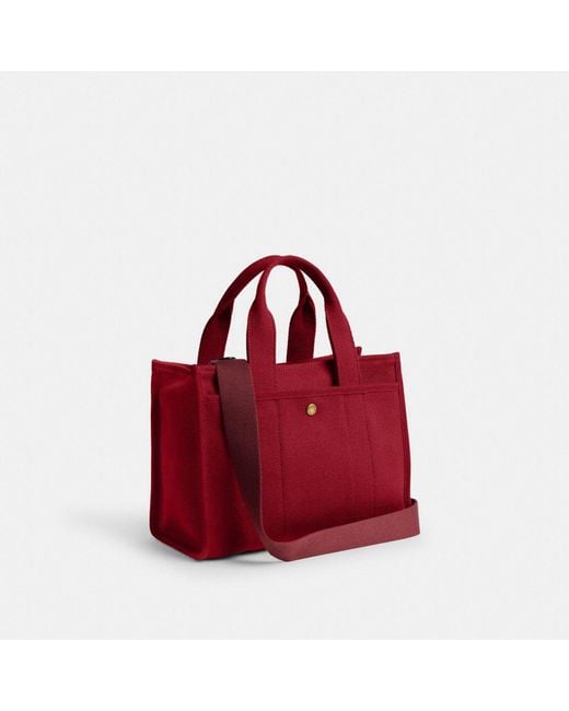 COACH New Year Cargo Tote Bag 26 With Snake Script in Red | Lyst
