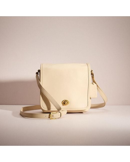 COACH Vintage Classic Companion Flap Bag in Natural | Lyst