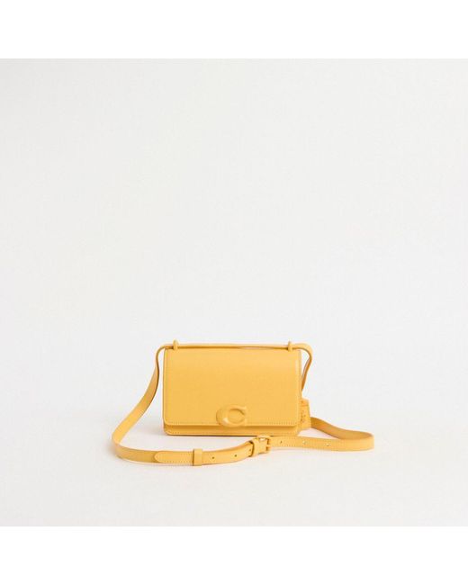COACH Restored Bandit Crossbody Bag in Yellow | Lyst