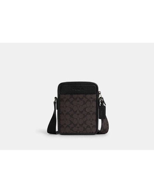 COACH Sullivan Crossbody Bag In Signature Canvas in Black for Men | Lyst