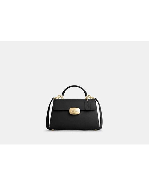 COACH Eliza Top Handle in Black | Lyst