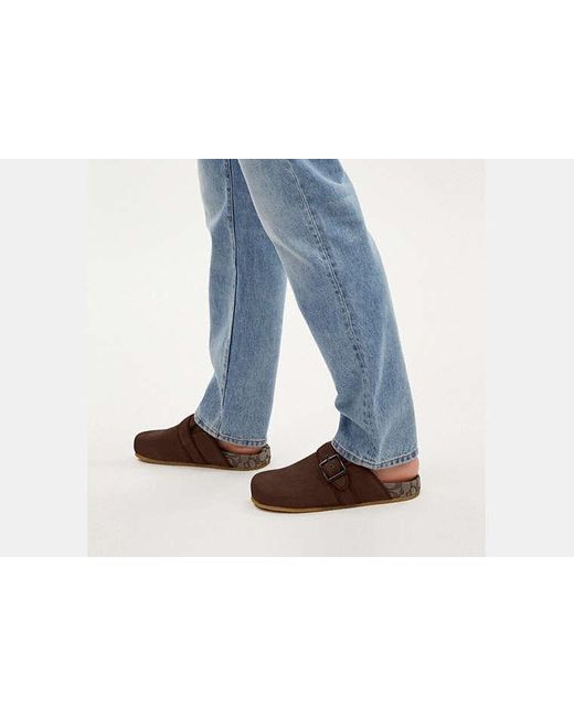 COACH Benjamin Clog in Brown for Men | Lyst