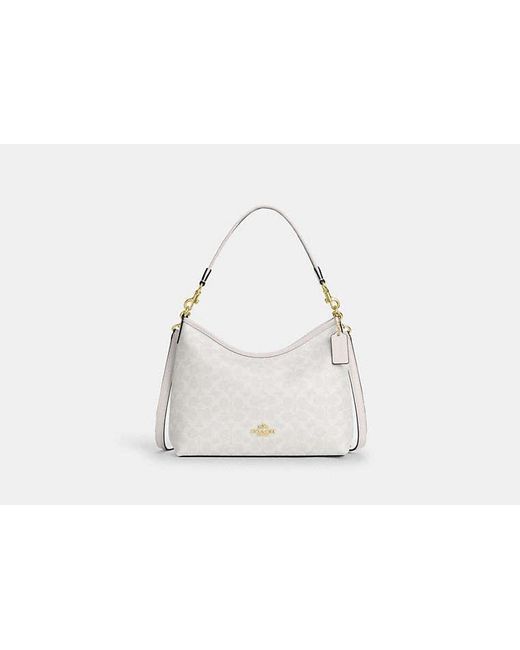 COACH Laurel Shoulder Bag In Signature Canvas in Black | Lyst