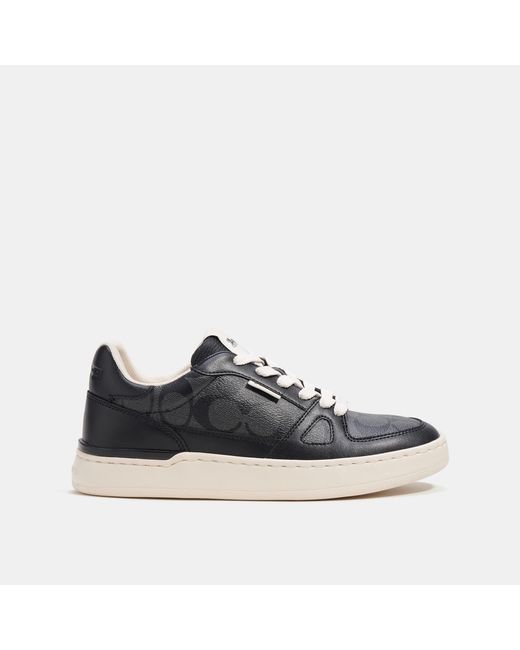 Coach Outlet Clip Court Low Top Sneaker In Signature Canvas in Blue | Lyst