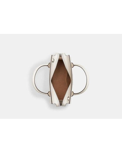 COACH Large Andrea Carryall in White | Lyst