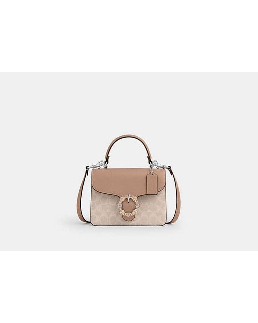 COACH Courtney Top Handle Bag in Black | Lyst